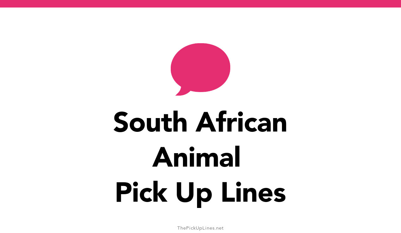 1+ South African Animal Pick Up Lines And Rizz